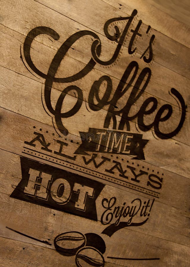 Coffee Sign stock image. Image of rustic, enjoy, sign - 40772305