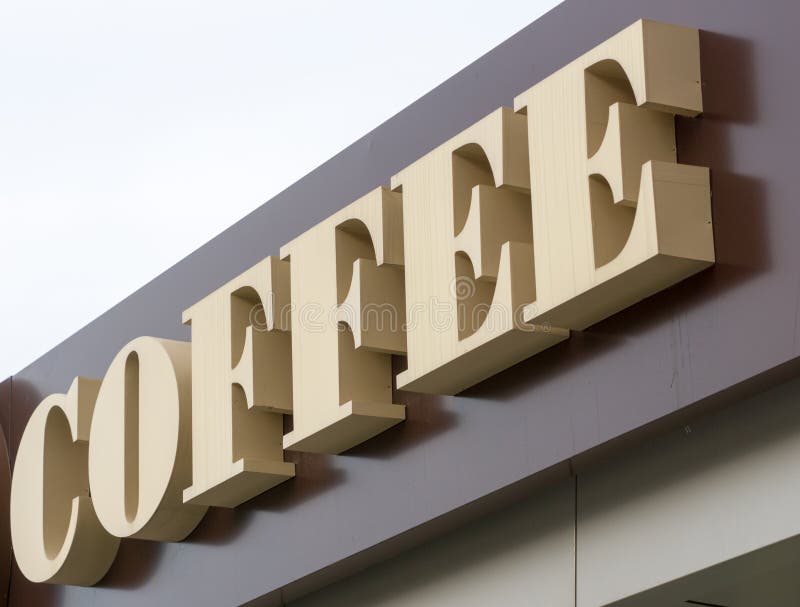 Coffee Signboard Brown Background 2 Stock Photos - Free & Royalty-Free ...