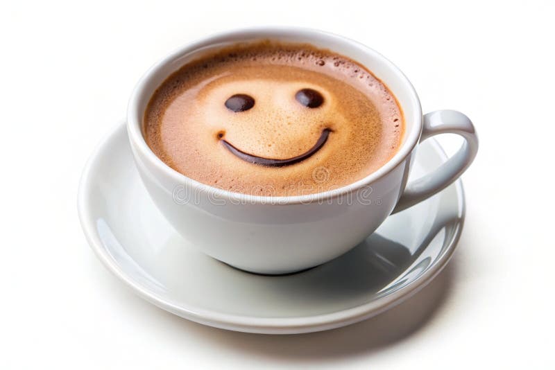 Coffee Smile â€ Happy Cup of Coffee Stock Illustration - Illustration ...