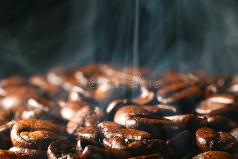 Coffee in smoke stock photo. Image of bean, heap, aroma - 5916692