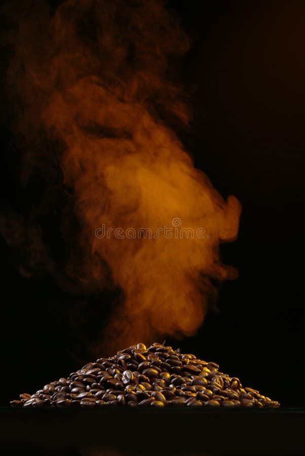 Coffee and Smoke stock photo. Image of foreground, caffeine - 9632062