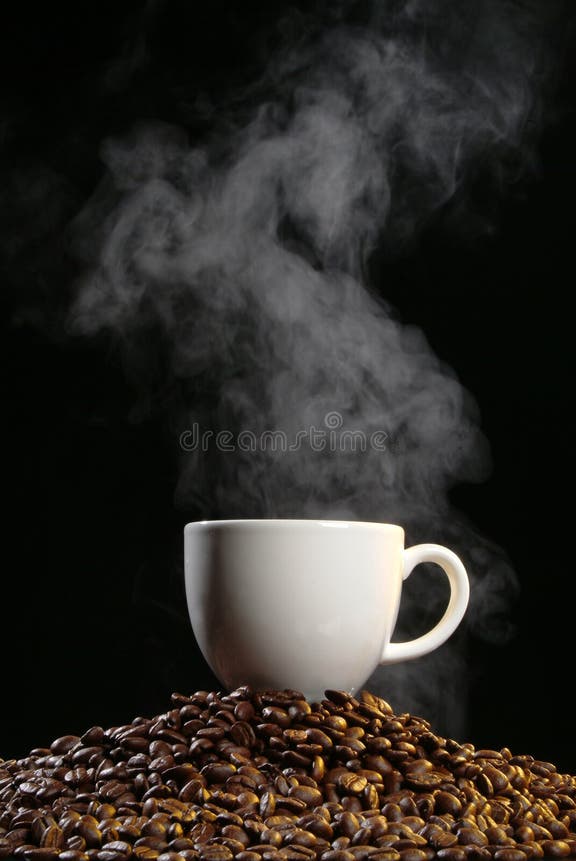 Coffee and Smoke stock photo. Image of coffee, full, effect - 9632172