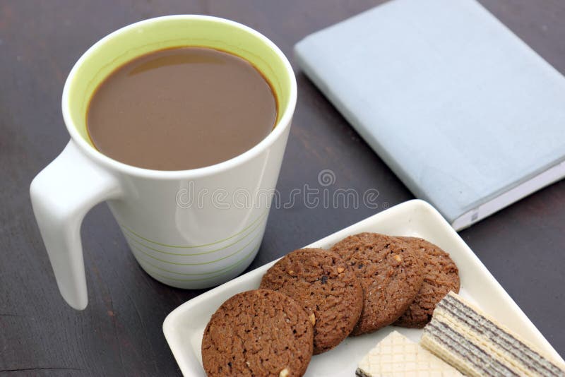 Coffee and snack stock image. Image of froth, life, beverage - 28518793