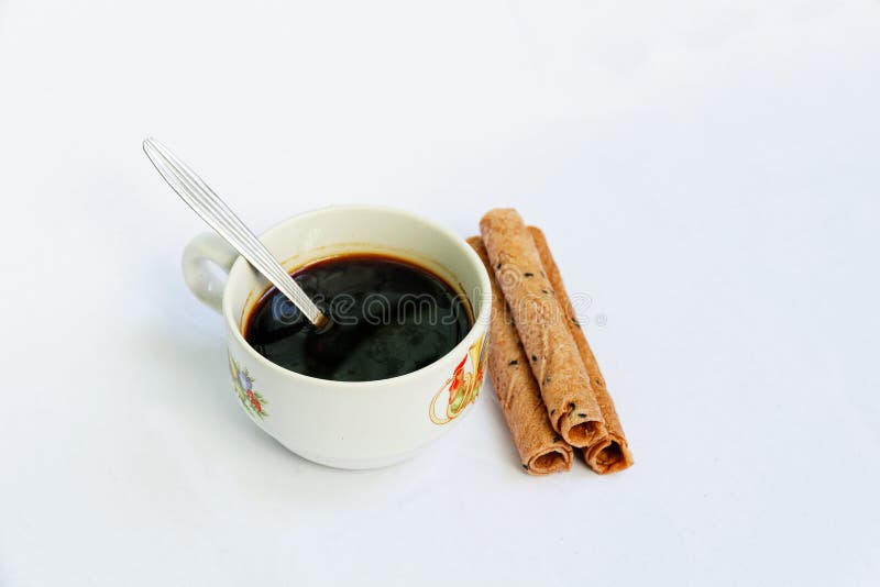 Coffee and snacks stock photo. Image of cafes, fresh - 61594644