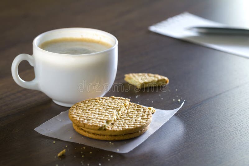 Coffee and Snacks during Coffee Break Stock Image - Image of table ...