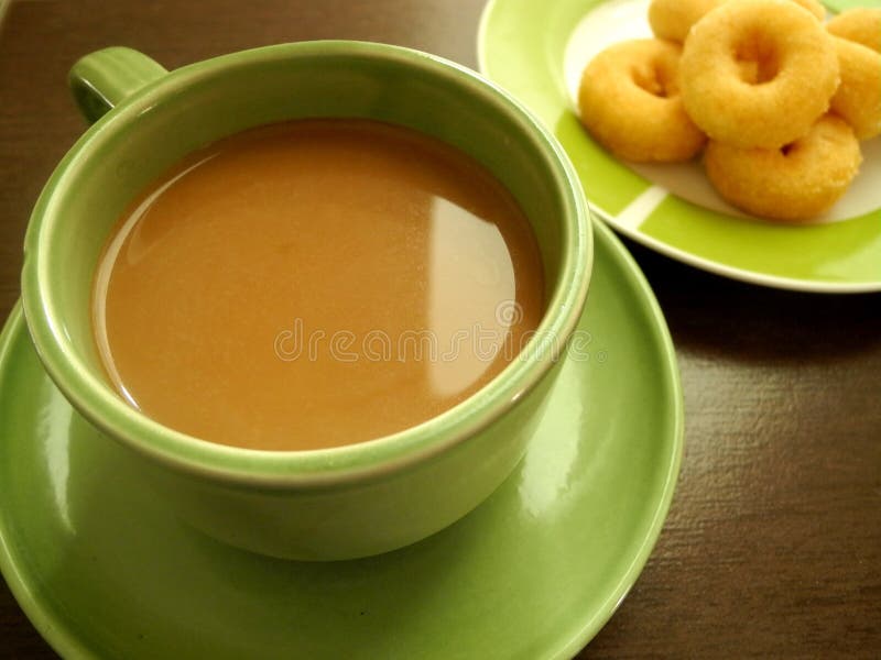 Coffee with Snacks in Late Morning Stock Photo - Image of aromatic ...