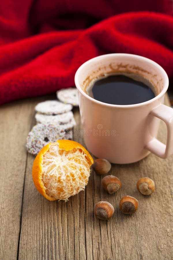 Coffee and snacks stock image. Image of fruit, dessert - 38639371