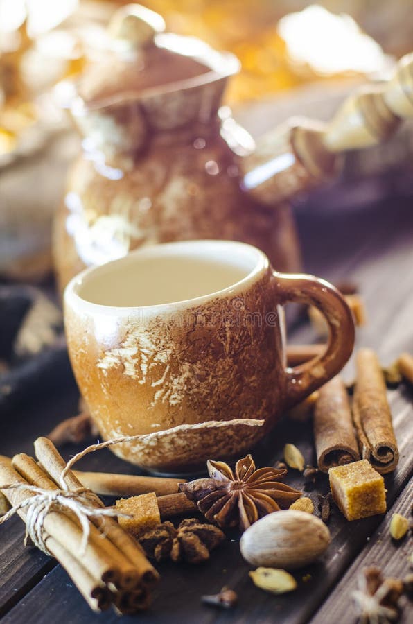 Coffee with spices stock photo. Image of group, grain - 104462396