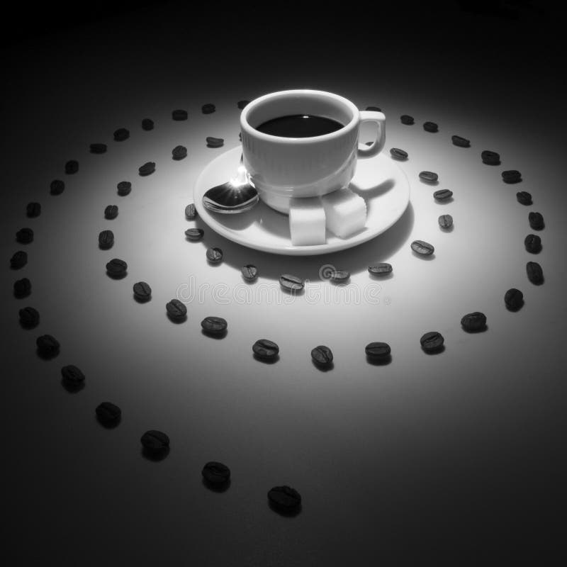Coffee spiral stock image. Image of sugar, light, saucer - 8005659