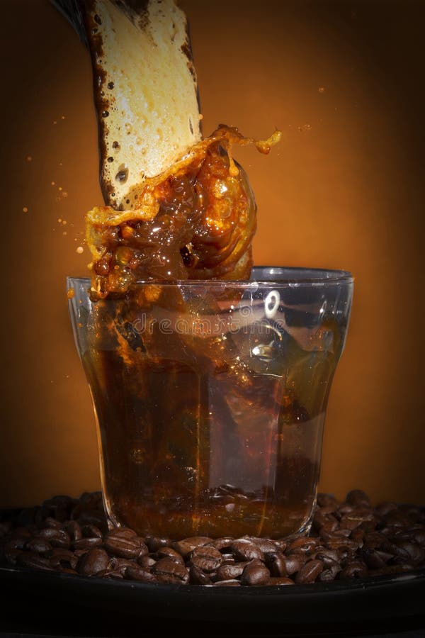 Coffee Splash stock image. Image of roasted, grained - 46419981