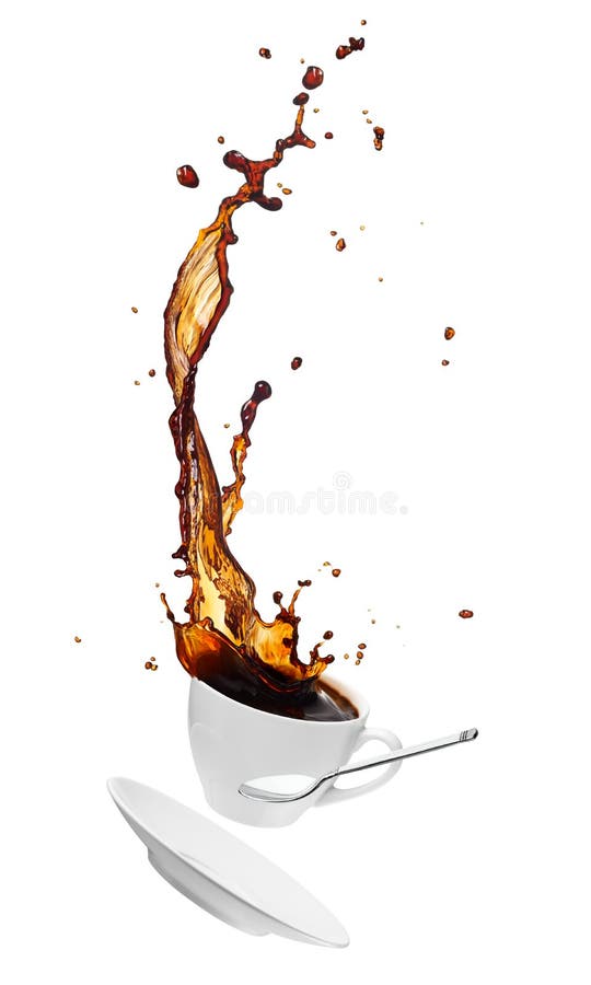 Coffee splash stock photo. Image of morning, outflank - 31679246