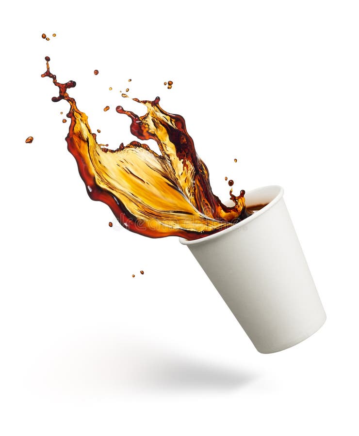 Splashing coffee stock image. Image of bean, splash, coffee - 19713255