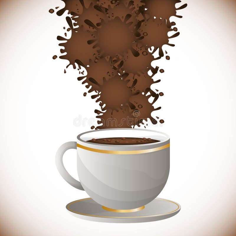 Coffee splash design stock vector. Illustration of drink - 58662212