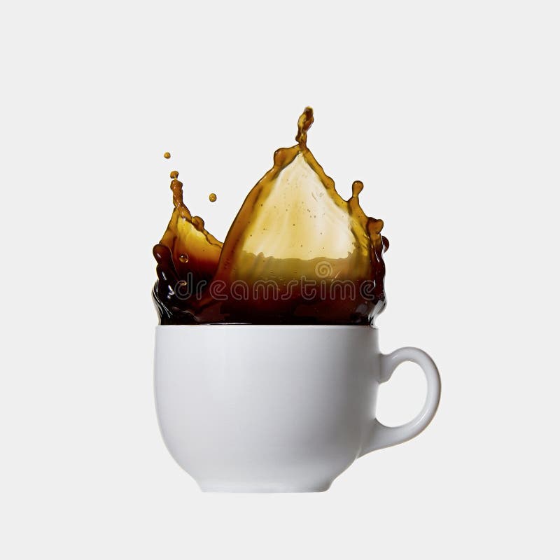 Coffee splash stock image. Image of container, glass - 52622325