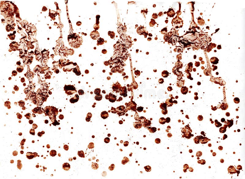 Coffee Splatter Isolated on White. Path. Stock Image - Image of blotch ...