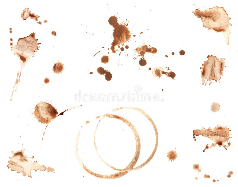 Coffee Splatters and Coffee Ring Stock Image - Image of cafe ...