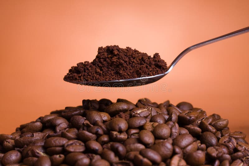 Coffee spoon stock photo. Image of aroma, caffeine, macro - 10518814