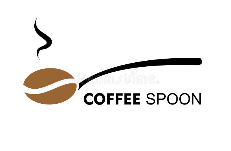 Coffee Spoon Logo Design Vector Stock Vector - Illustration of caffeine ...