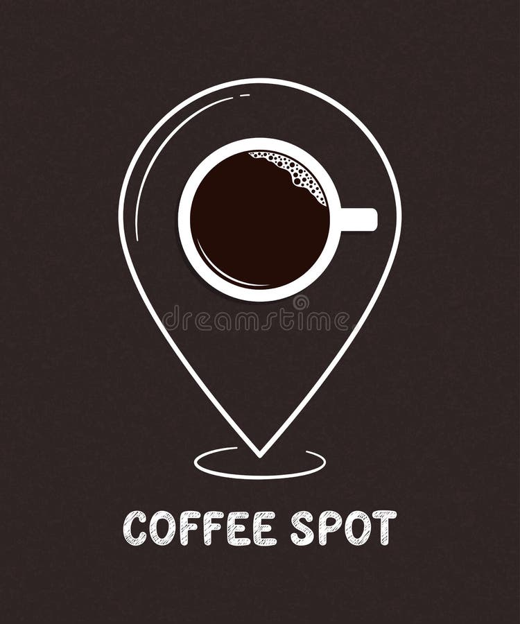 Coffee Spot Ad Display Design. Activity Break Screen Notification ...