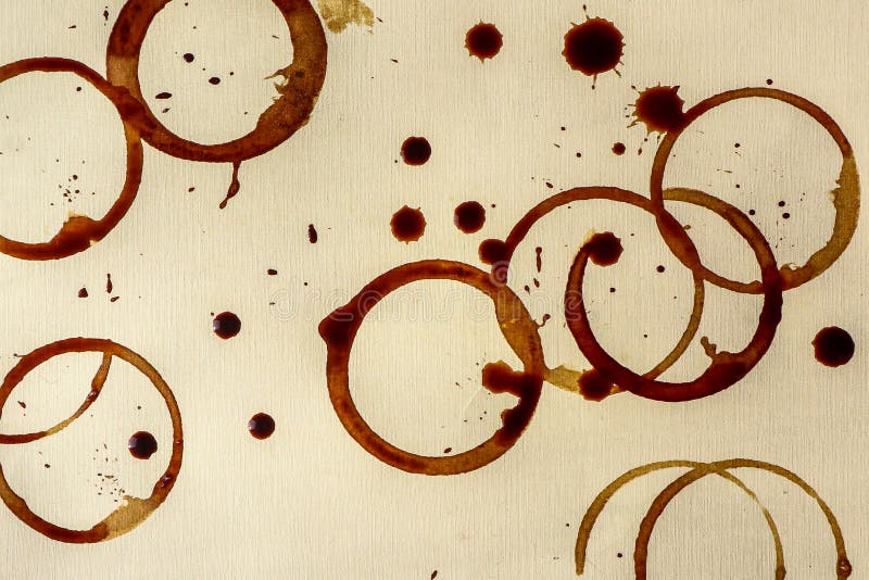 Coffee Spots and Splashes on Paper Stock Photo - Image of beverage ...