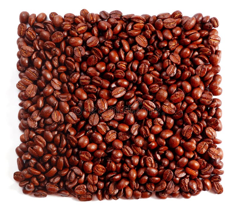 Coffee square stock image. Image of isolated, brown, arabica - 7153175