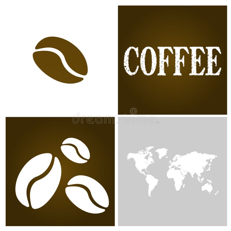 Coffee square picture stock illustration. Illustration of design - 29773132