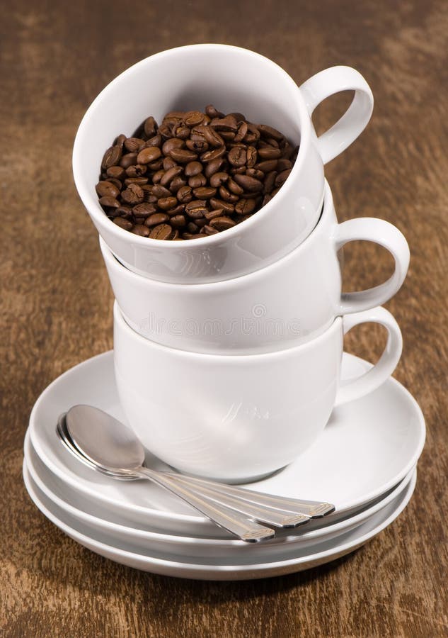 Coffee Stack stock image. Image of black, showing, spoons - 8134505