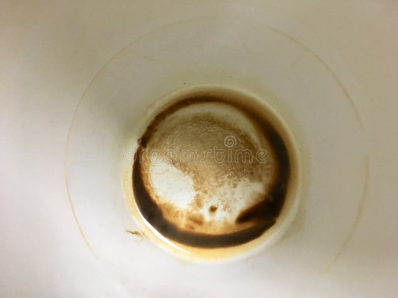 Coffee Stain in the Bottom of the Cup Stock Image - Image of cappuccino ...
