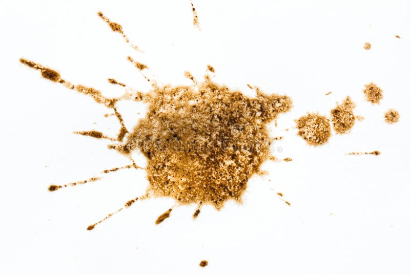 Coffee stain stock photo. Image of spill, isolated, espresso - 87961034