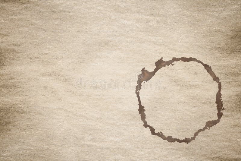 Coffee stain on paper stock photo. Image of circle, coffee - 213522770