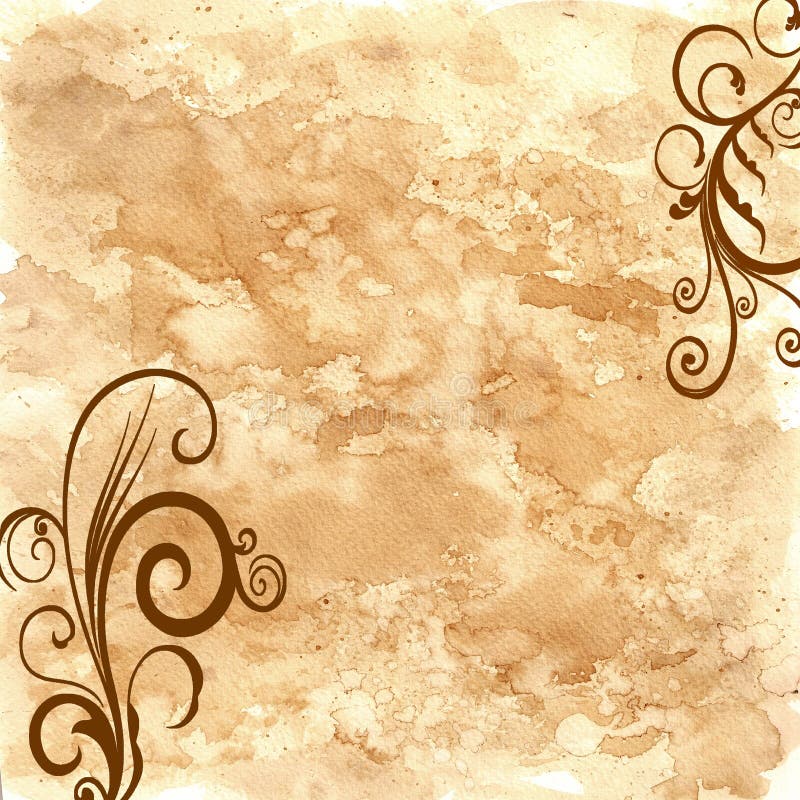 Parchment paper swirls stock illustration. Illustration of paper - 13835527