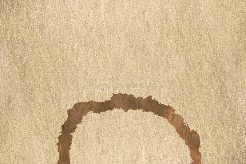 Coffee stain on paper stock photo. Image of design, retro - 213523164