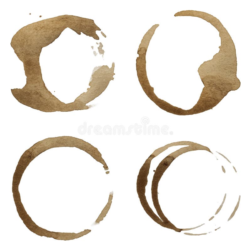 Coffee Stain Rings Vector stock illustration. Illustration of circle ...