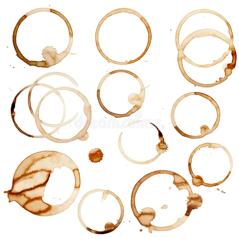 Coffee Stain Rings Vector stock vector. Illustration of material - 57201862