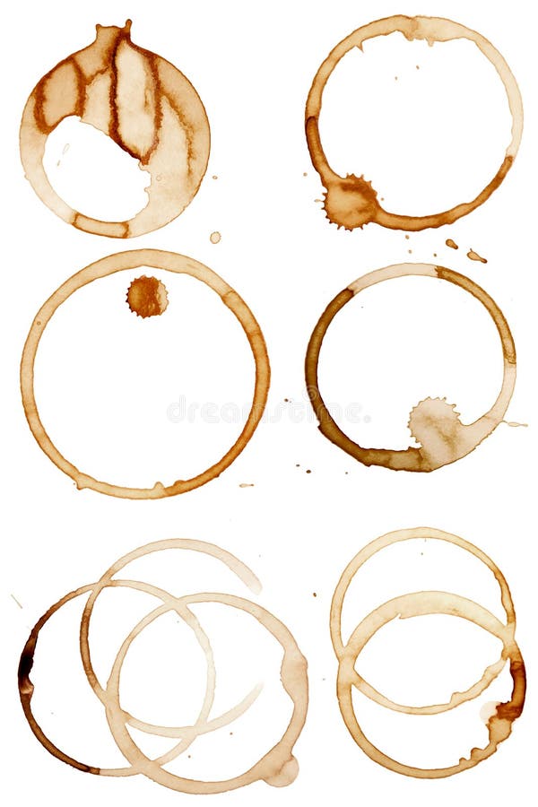Coffee Stain Rings Vector stock vector. Illustration of mottled - 56752354