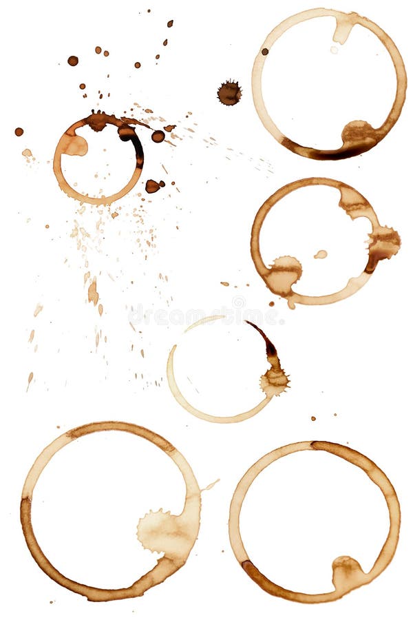 Coffee Stain Rings Vector stock vector. Illustration of retro - 57202023