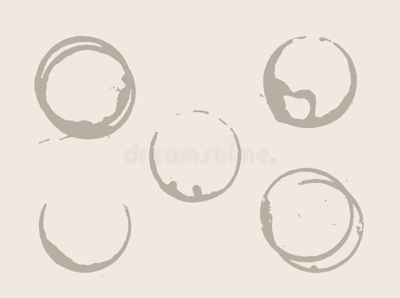 Coffee stains stock illustration. Illustration of spill - 18831235