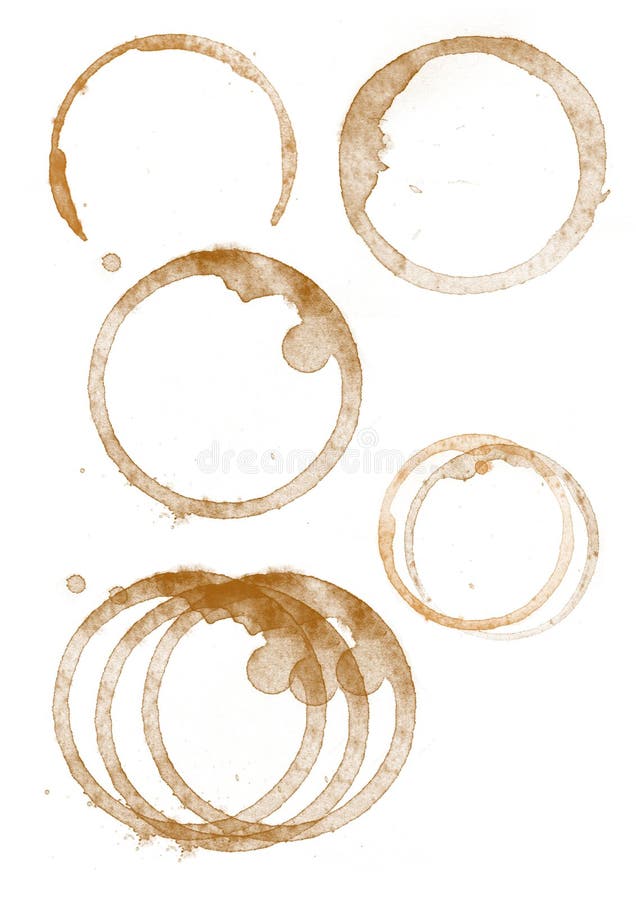 Coffee mug stains stock illustration. Illustration of circles - 14652416