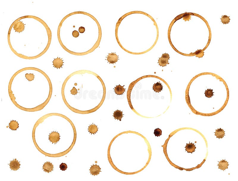 Coffee Stains Vector stock vector. Illustration of stains - 68359170