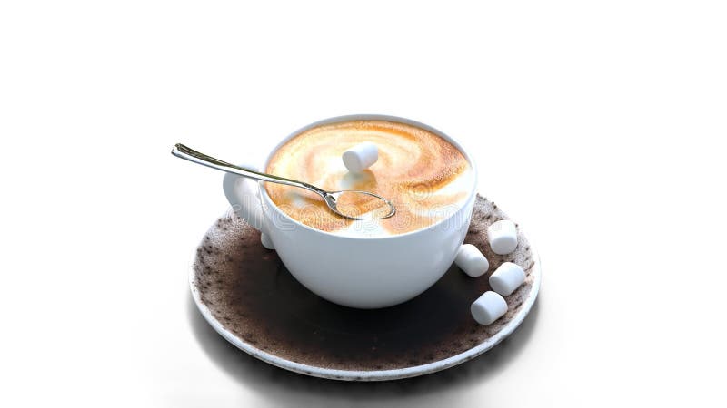 Coffee with Sugar Candy Animation Stock Video - Video of latte, food ...