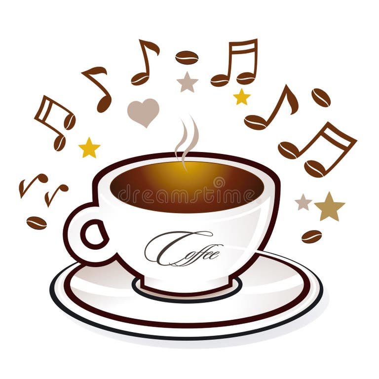 Coffee Music Stock Illustrations – 8,622 Coffee Music Stock ...