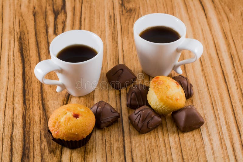 Coffee and sweets stock photo. Image of organic, products - 53580126