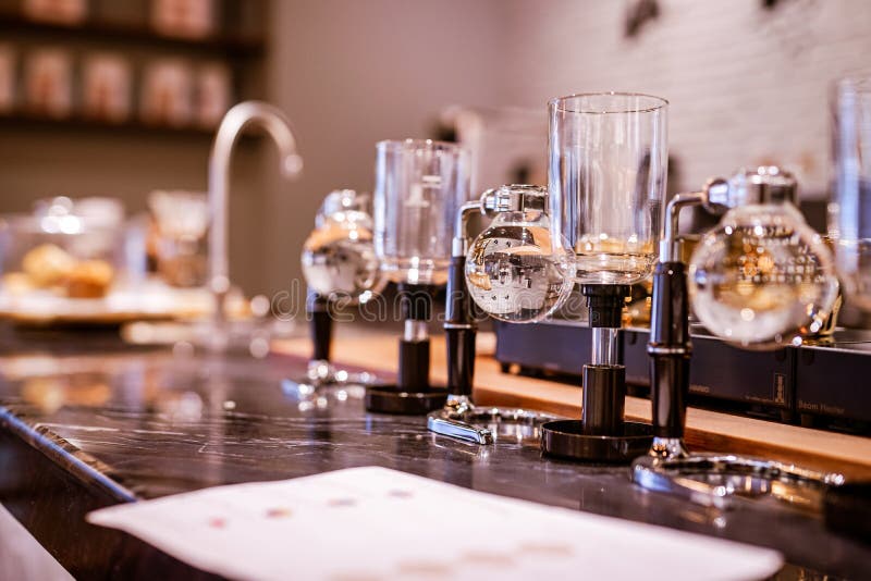 Coffee Syphon Machine stock image. Image of process - 234384243