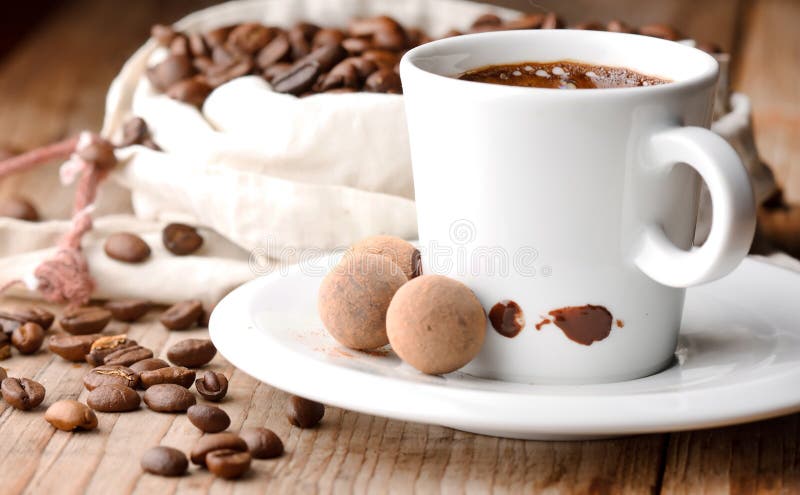 Coffee on the table stock photo. Image of brewed, morning - 16670288