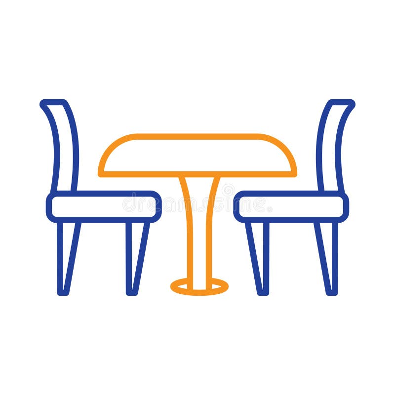 Coffee table chair icon stock vector. Illustration of patio - 269613694