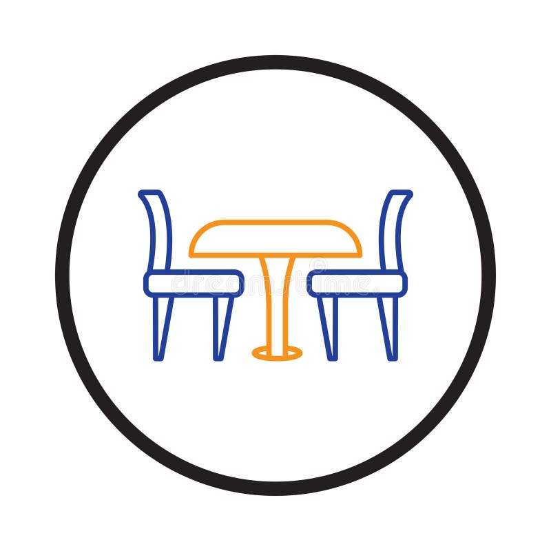 Coffee table chair icon stock vector. Illustration of chair - 269613725