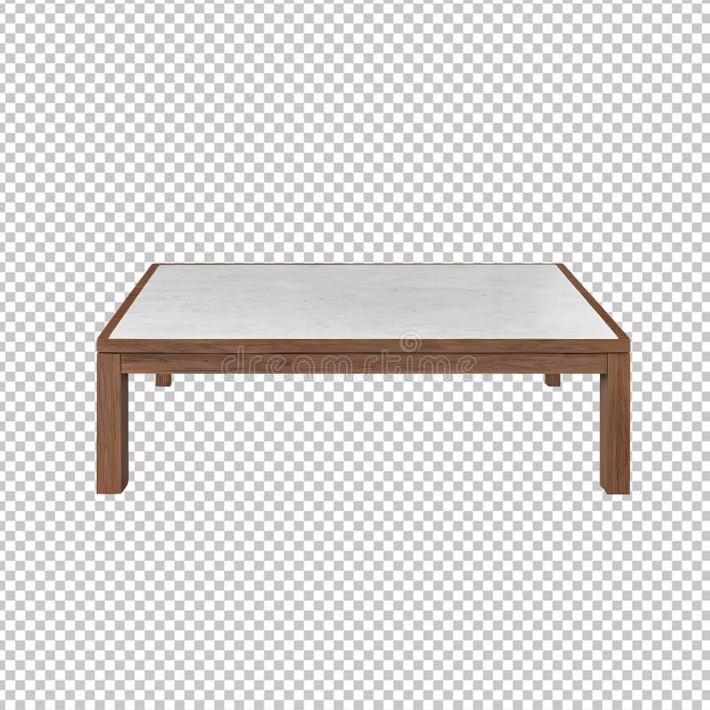 Coffee Table Flat Surface Isolated on Transparent Background Stock ...