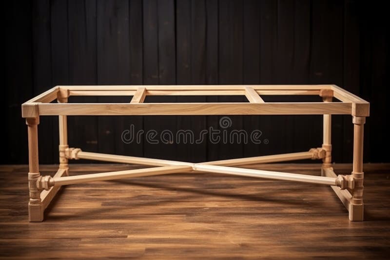 Coffee Table Frame without Any Finishing Touches at a Studio Stock ...