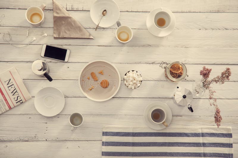 Coffee Table High Angle View Stock Photo - Image of table, high: 112651464