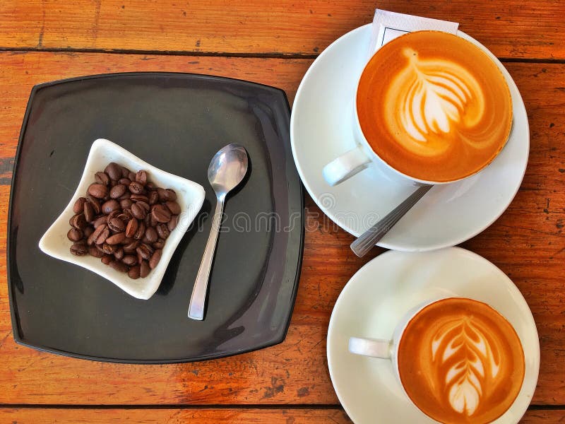 Coffee table setup stock image. Image of meal, baking - 182952011